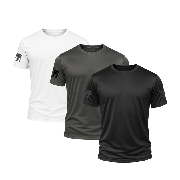 Grayscale Performance Shirt Bundle (3 Pack)