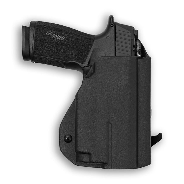 Sig Sauer P365-XMacro Tacops with Olight Baldr RL Mini Light OWB Holst