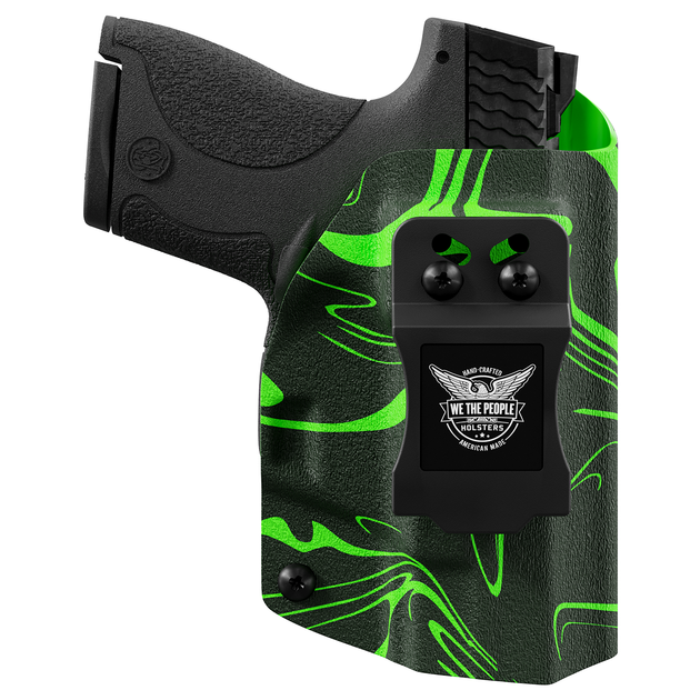 Green Ink Swirl Custom Printed Holster - IWB Kydex Holster
