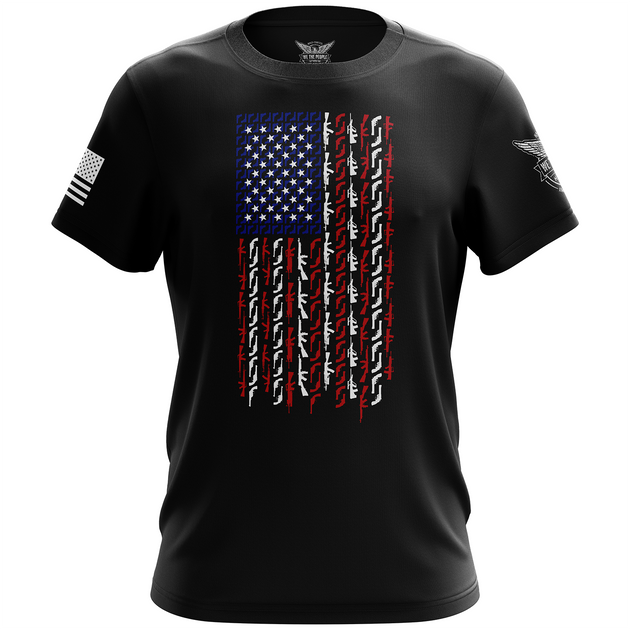 American Flag Gun T-Shirt | Buy American Flag Gun T-Shirts Online